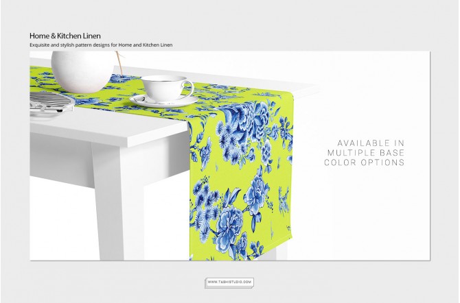 Porcelain Blue - Tashistudio.com