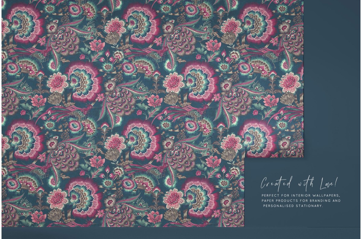 Chintz Royalty Water Color Prints. - Tashistudio.com